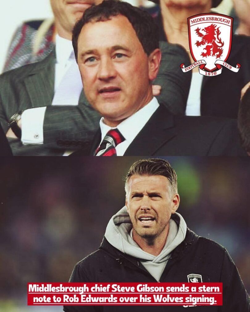 Middlesbrough F.C. owner Steve Gibson sends a strong message to Rob ...