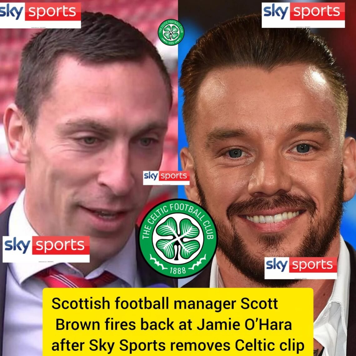 Following Sky Sports' removal of the Celtic clip, Scottish football ...