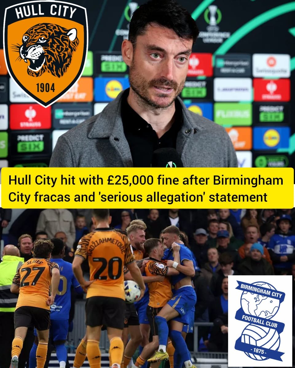 Hull City fined £25,000 following Birmingham City incident and'serious ...