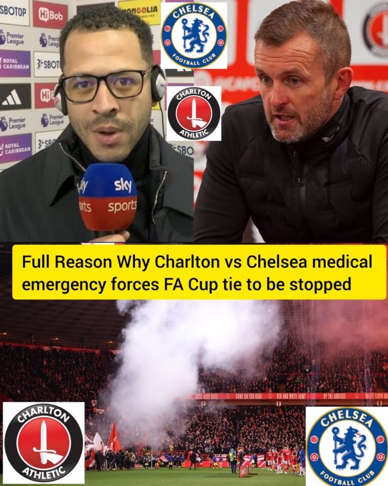 BREAKING Charlton against Chelsea medical emergency forces. FA Cup tie ...