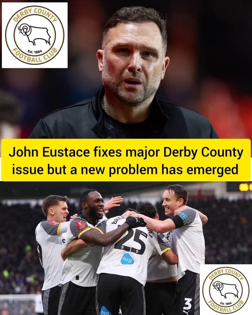 John Eustace has resolved a big Derby County issue, but a new problem ...