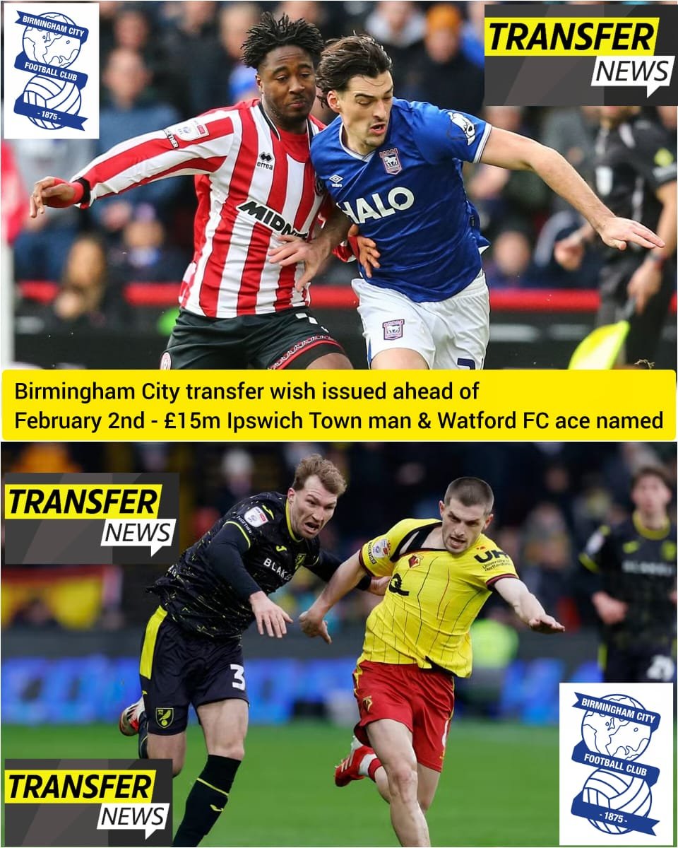 Birmingham City transfer wish issued ahead of February 2nd, with £15 ...