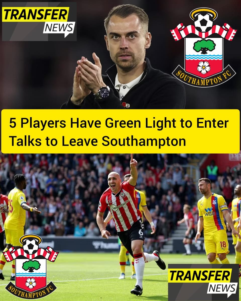 Five Southampton players have been given permission to begin talks ...