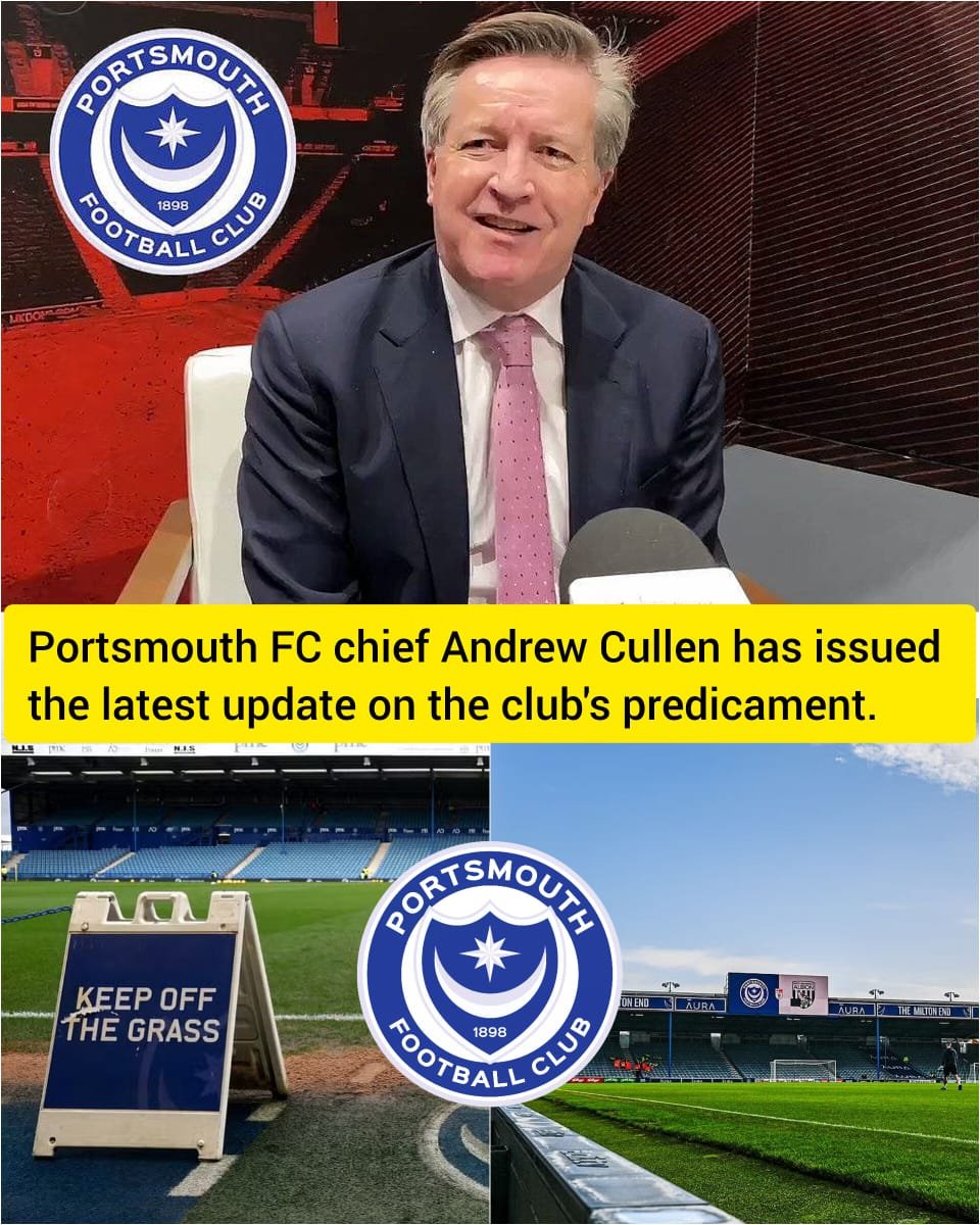 Portsmouth FC chief Andrew Cullen has issued the latest update on the ...