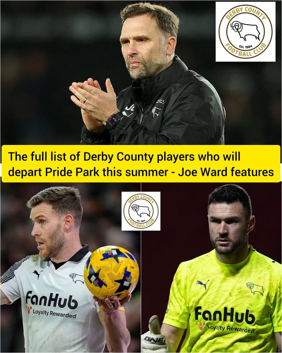The full list of Derby County players who will depart Pride Park this ...