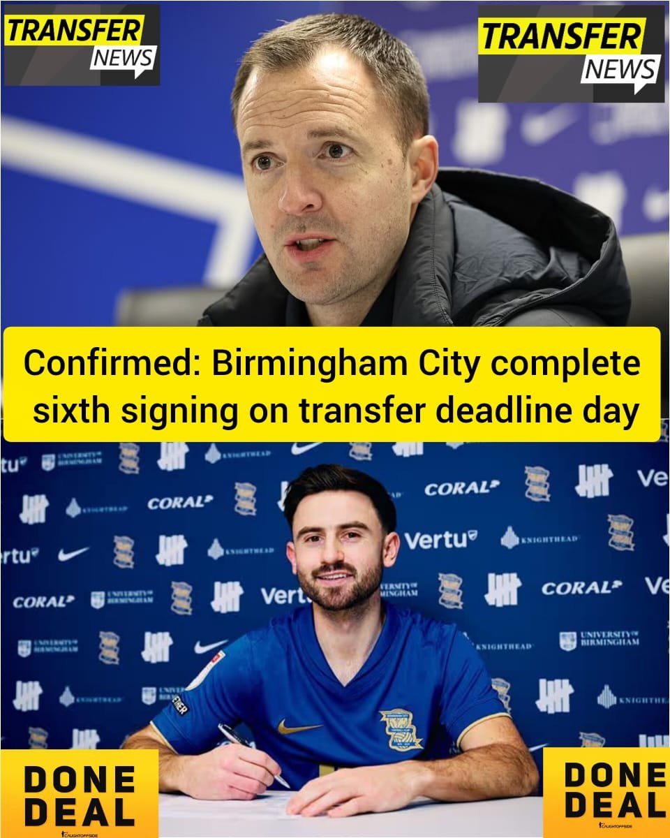 Birmingham City completes sixth signing on transfer deadline day ...