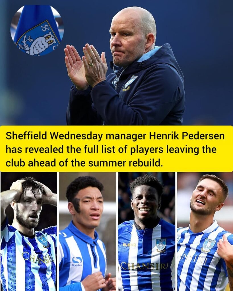 Sheffield Wednesday manager Henrik Pedersen has revealed the full list ...