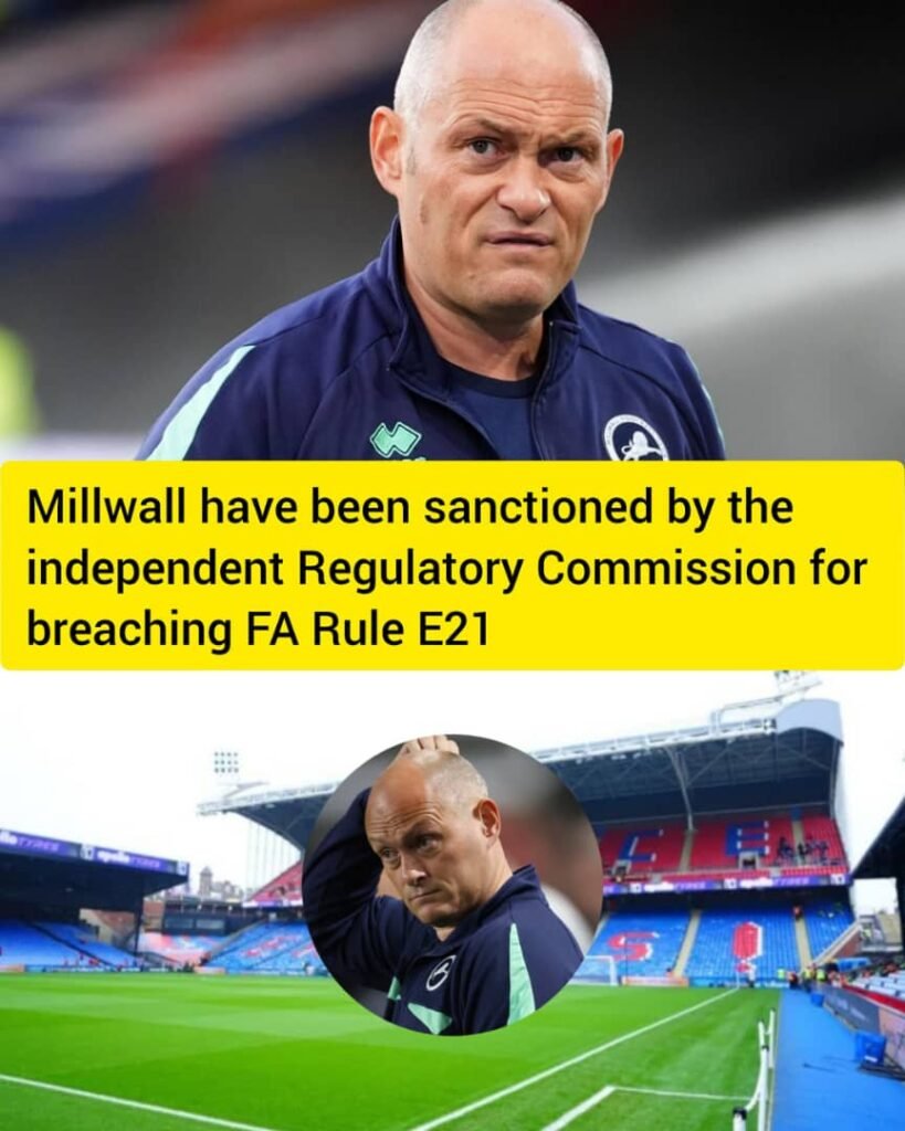 Millwall have been sanctioned by the independent Regulatory Commission ...