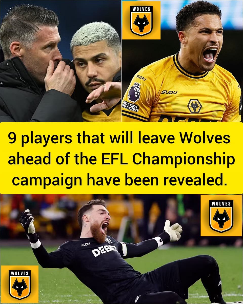 9 players that will leave Wolves ahead of the EFL Championship campaign ...