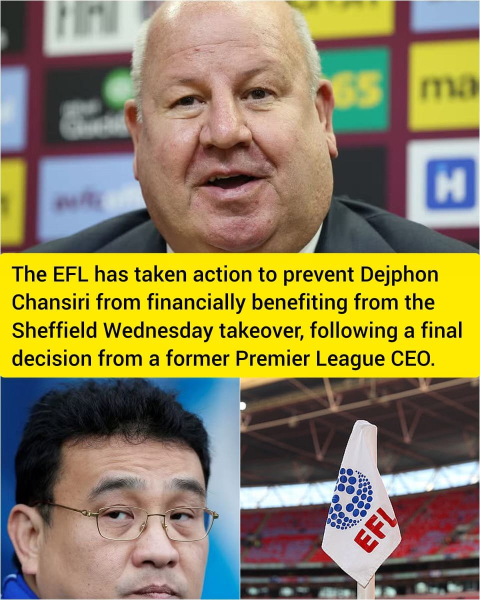 The EFL has taken action to prevent Dejphon Chansiri from financially ...
