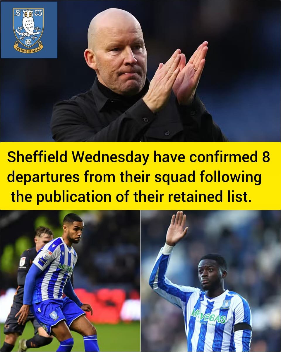 Sheffield Wednesday have confirmed 8 departures from their squad ...