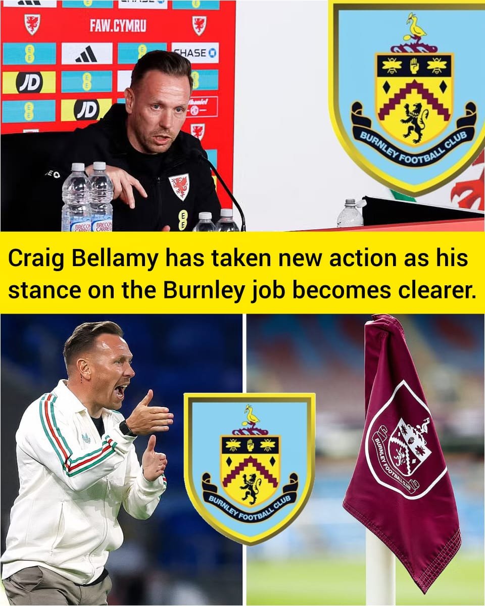 Craig Bellamy has taken new action as his stance on the Burnley job ...